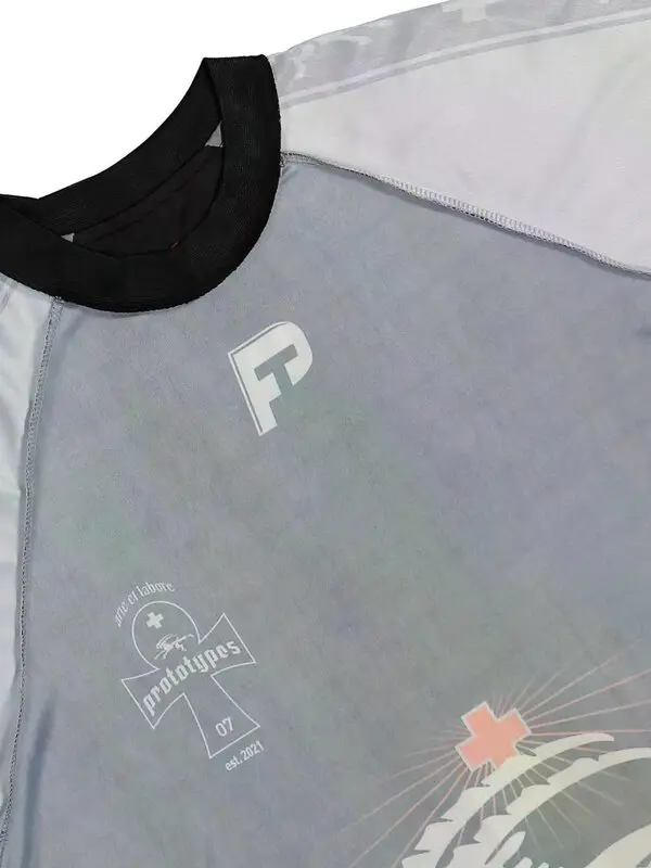 PROTOTYPES Inside Out Football T-shirt - Grey