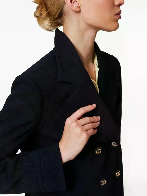 TWINSET Embroidered Double-breasted Jacket
