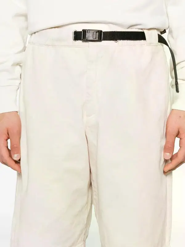 WHITE SAND Twill Bermuda Shorts - Neutrals