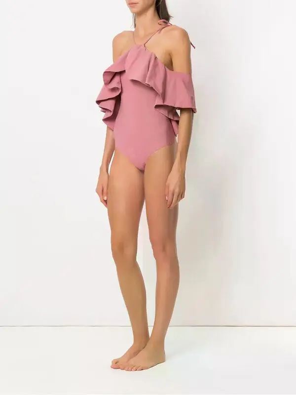 AMIR SLAMA Ruffled Swimsuit