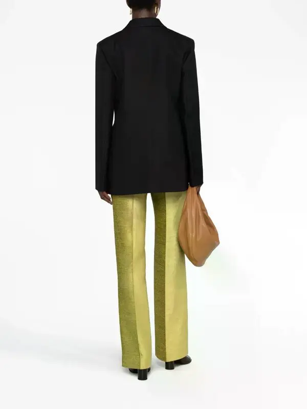 JIL SANDER Single-breasted Cotton Blazer - Black