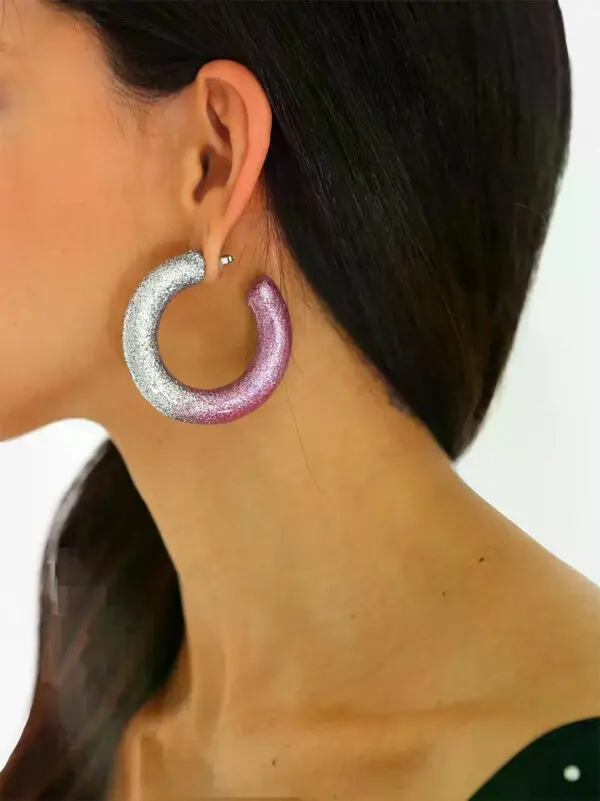 JULIETTA Ombré Effect Hoop Earrings
