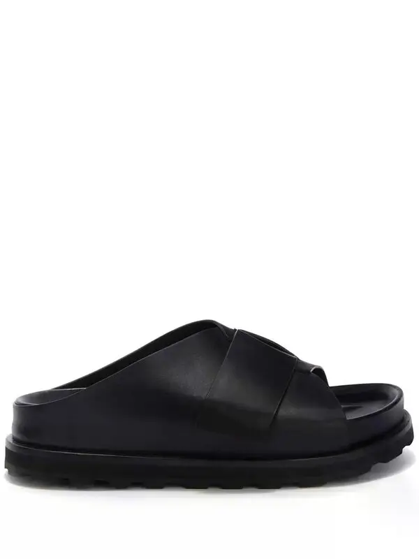 JIL SANDER Platform Leather Slides