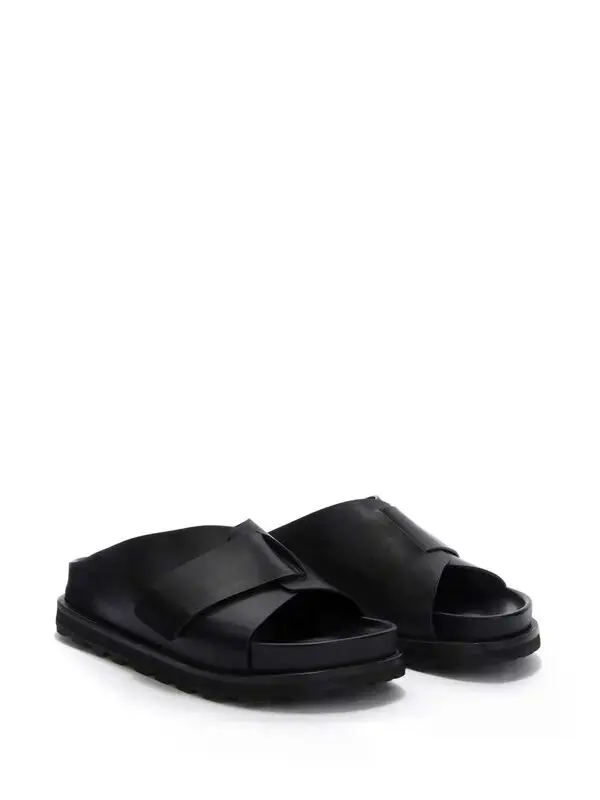 JIL SANDER Platform Leather Slides