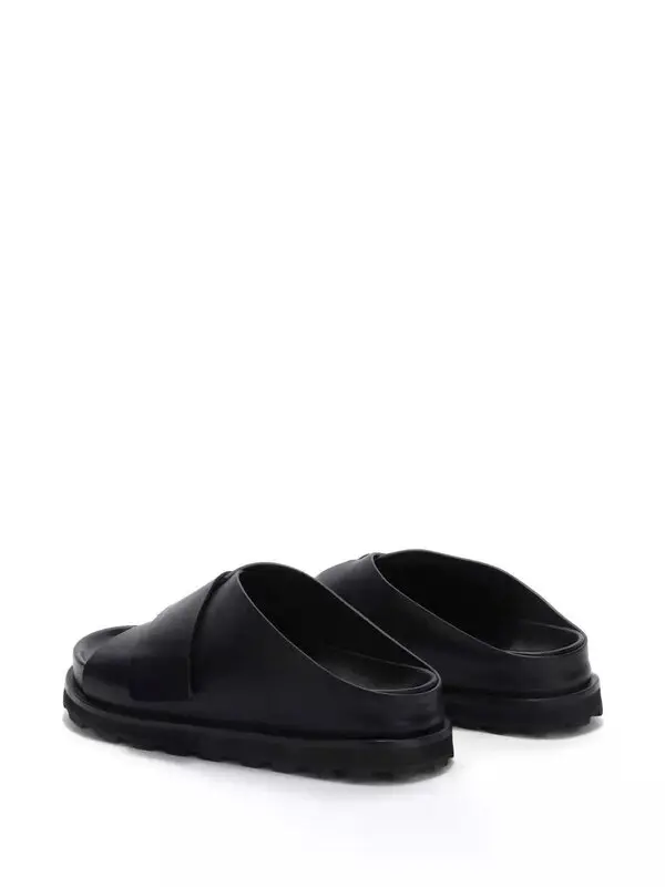 JIL SANDER Platform Leather Slides