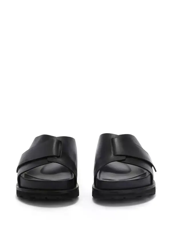 JIL SANDER Platform Leather Slides
