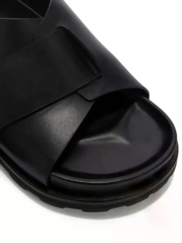 JIL SANDER Platform Leather Slides