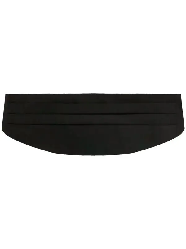 Dolce & Gabbana Silk Belt - Black