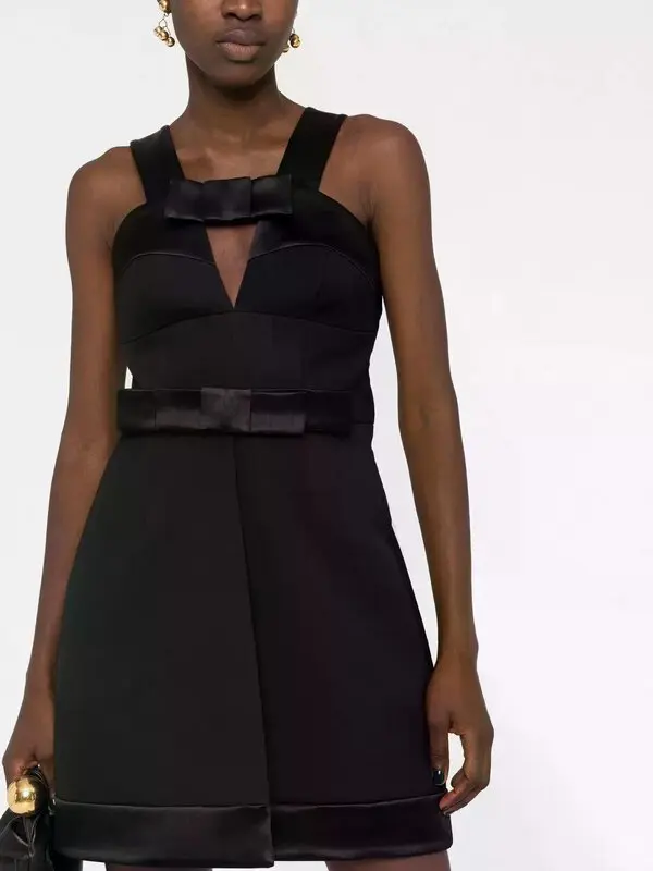 JIL SANDER Bow Detail Mini Dress
