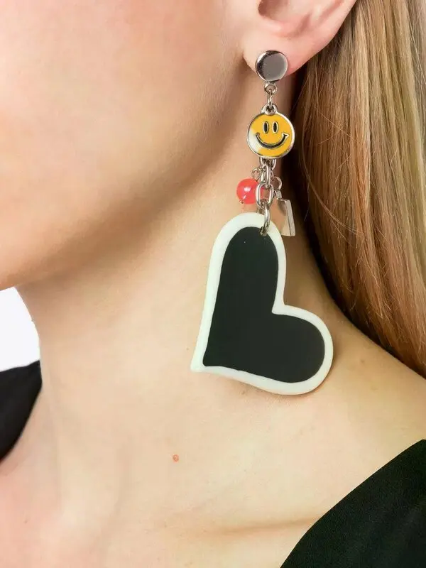 AMIR SLAMA Heart-charm Drop Earrings