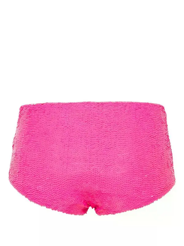 P.a.r.o.s.h Sequin High-waisted Bikini Bottoms
