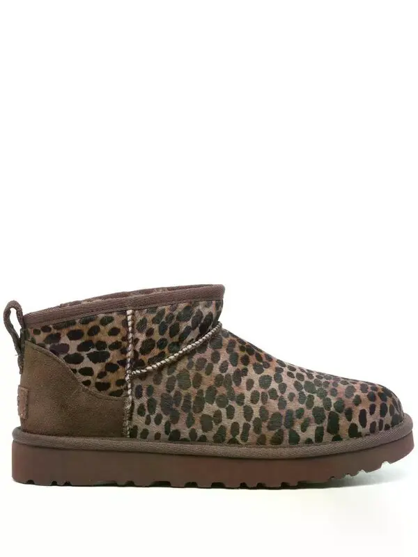 UGG Classic Ultra Mini Leopard Print Boots
