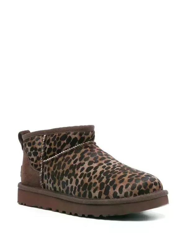 UGG Classic Ultra Mini Leopard Print Boots