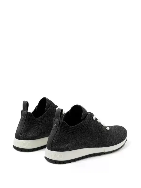 JIMMY CHOO Veles Sock Fit Trainers - Black