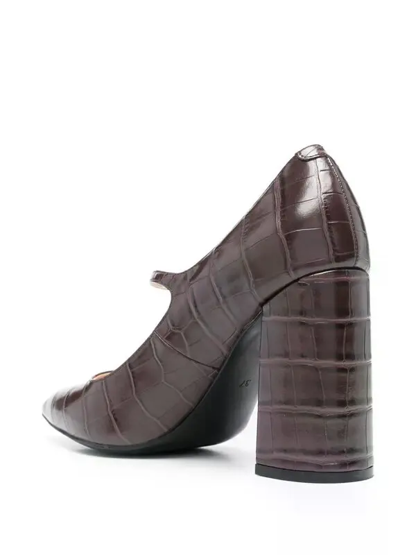 TWINSET 100mm Embossed Crocodile Effect Pumps