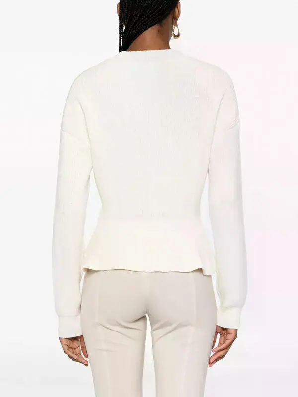 Chloé Peplum-hem Ribbed-knit Jumper