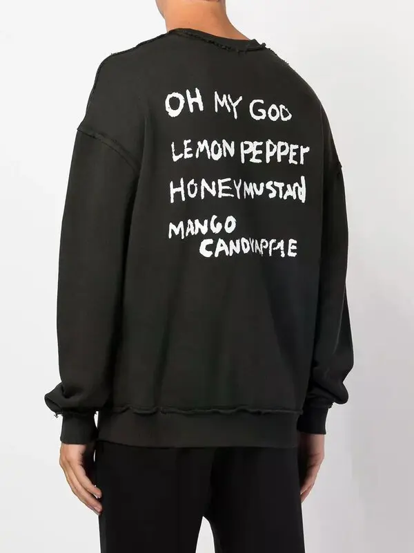 HACULLA. Graphic-print Cotton Sweatshirt - Black