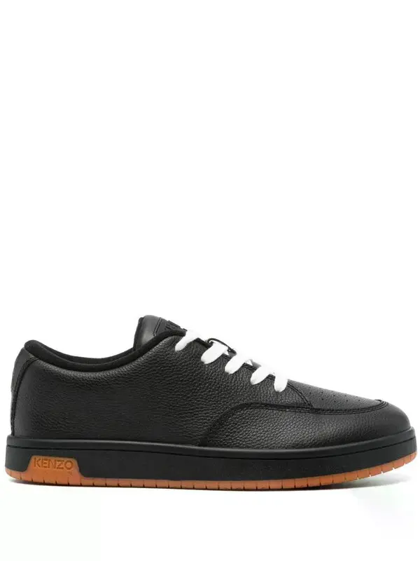 Kenzo Grained Leather Dome Sneakers