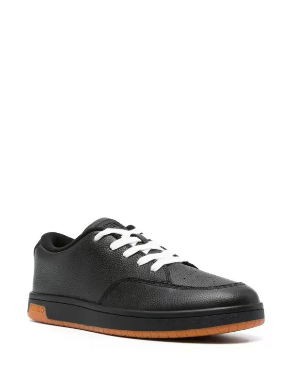 Kenzo Grained Leather Dome Sneakers
