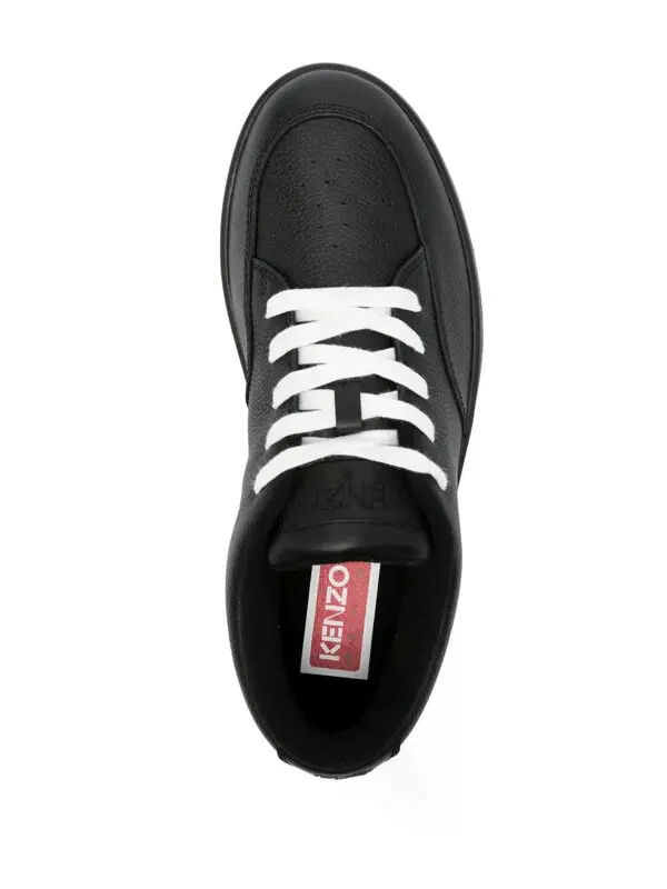 Kenzo Grained Leather Dome Sneakers
