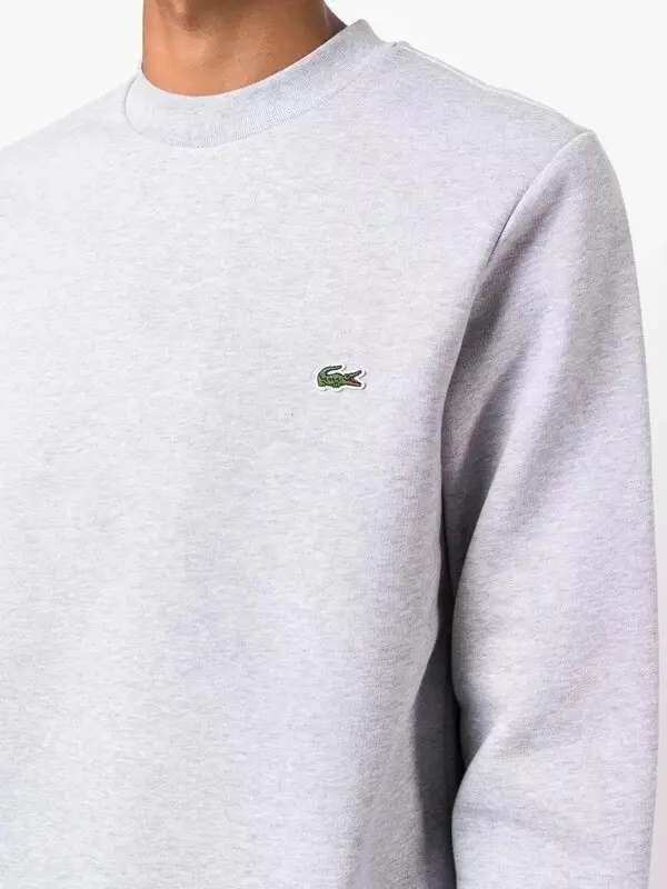 Lacoste Crew Neck Fleece Jumper - Grey