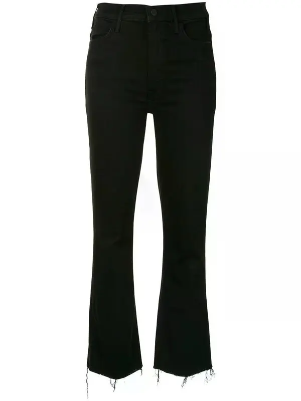 MOTHER Hustler Ankle-crop Kick Flare Jeans