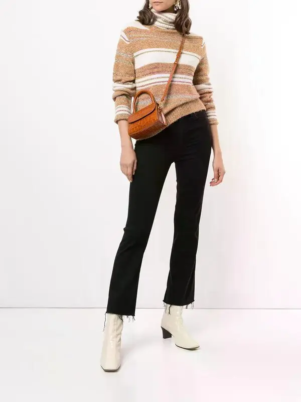 MOTHER Hustler Ankle-crop Kick Flare Jeans