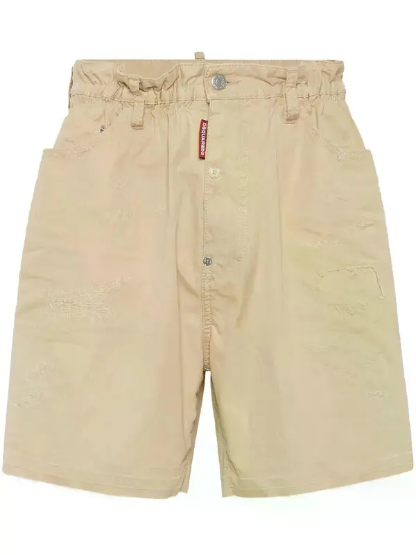 Dsquared2 Stitched Cotton Shorts