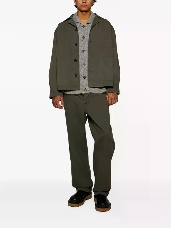 THE ELDER STATESMAN Straight-leg Trousers - Green