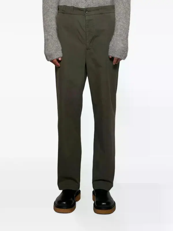 THE ELDER STATESMAN Straight-leg Trousers - Green