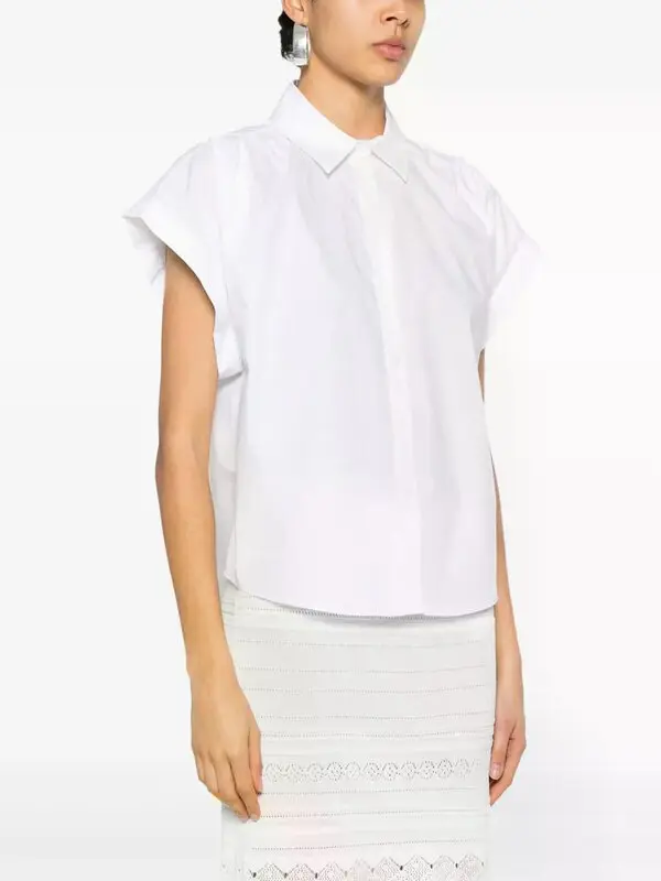 TWINSET Poplin Shirt With Pleat Detailing