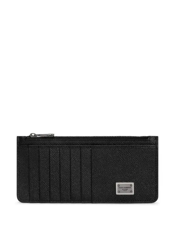 Dolce & Gabbana Logo-tag Vertical Card Holder - Black