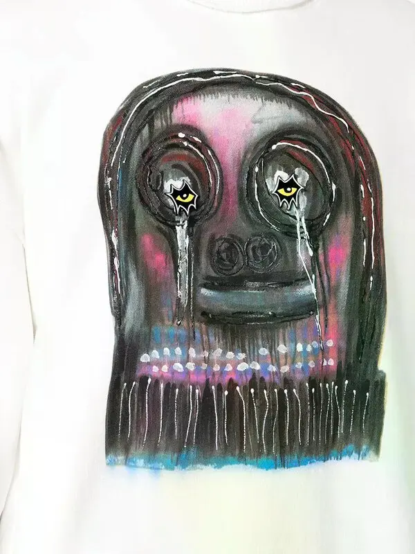 HACULLA. Graphic-print Cotton Sweatshirt - White