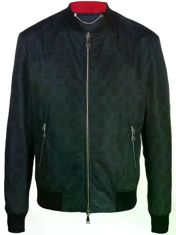 BILLIONAIRE Crest Monogram-print Bomber Jacket
