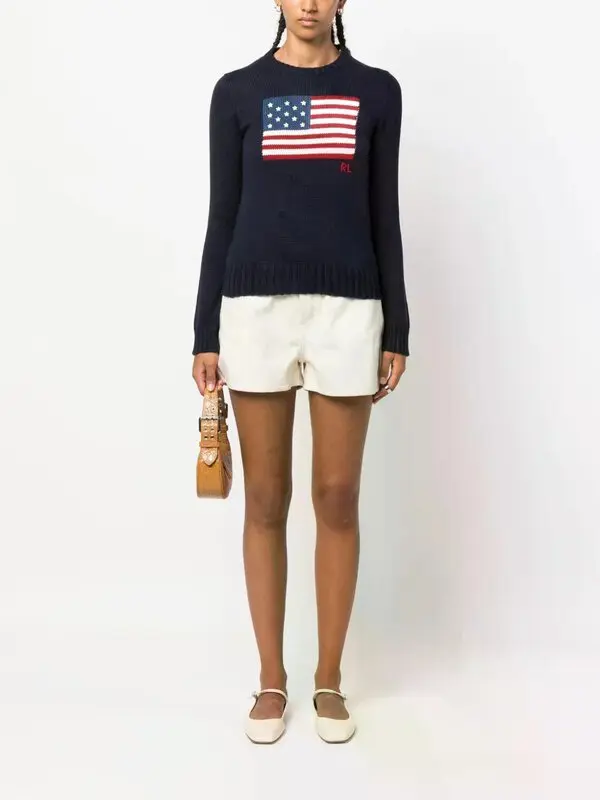 Polo Ralph Lauren Flag Motif Cotton Jumper