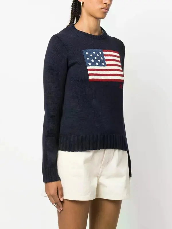Polo Ralph Lauren Flag Motif Cotton Jumper
