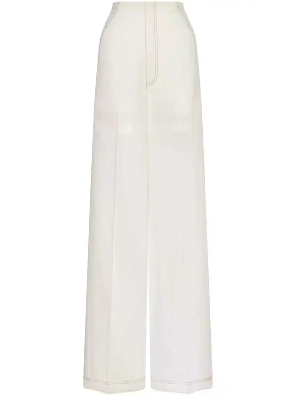 Philosophy Di Lorenzo Serafini Layered Palazzo Trousers - White