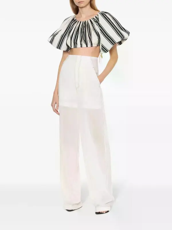 Philosophy Di Lorenzo Serafini Layered Palazzo Trousers - White