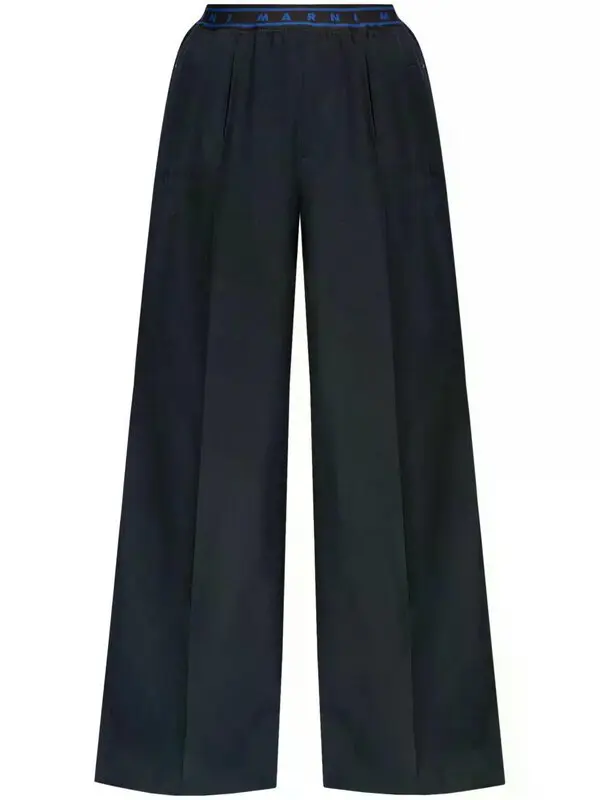 Marni Wide-leg Virgin Wool Trousers