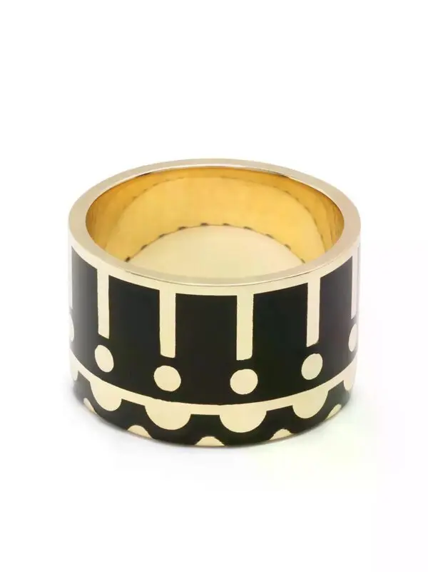 Alice Cicolini 14kt Yellow Memphis Samarkand Wide Band Ring - Gold