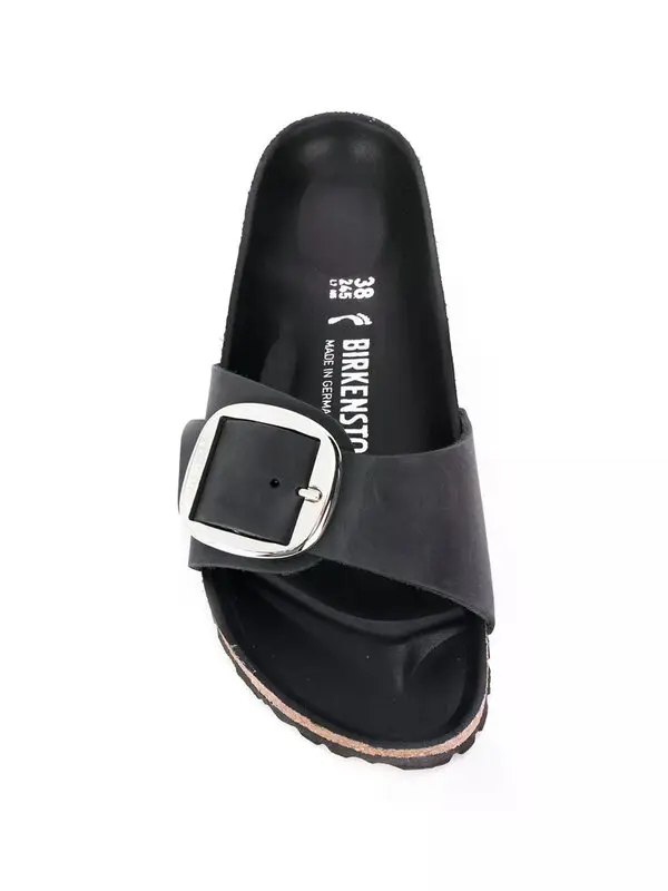 BIRKENSTOCK Madrid Oiled Sandals - Black