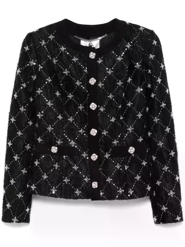 NISSA Embroidered Jacquard Jacket