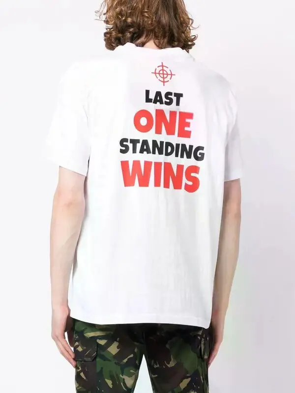 MOSTLY HEARD RARELY SEEN Slogan-print Cotton T-shirt