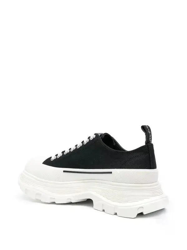 Alexander McQueen Tread Slick Lace-up Sneakers - Black
