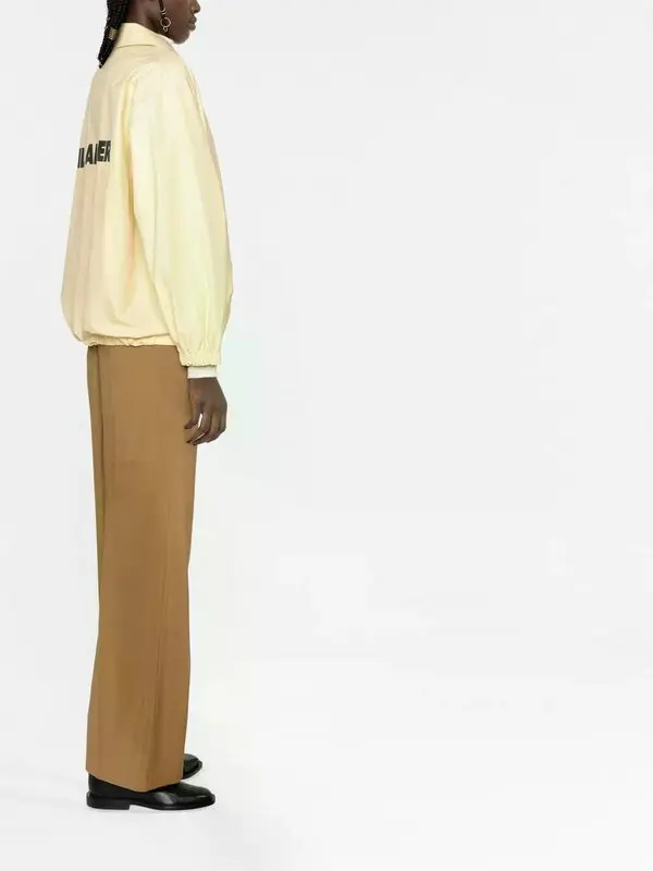 JIL SANDER Logo-print Shirt Jacket - Yellow