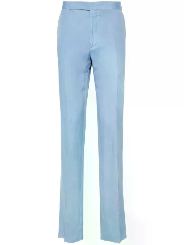 Ralph Lauren Purple Label Mid-rise Tailored Trousers - Blue