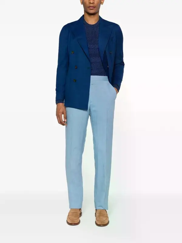 Ralph Lauren Purple Label Mid-rise Tailored Trousers - Blue