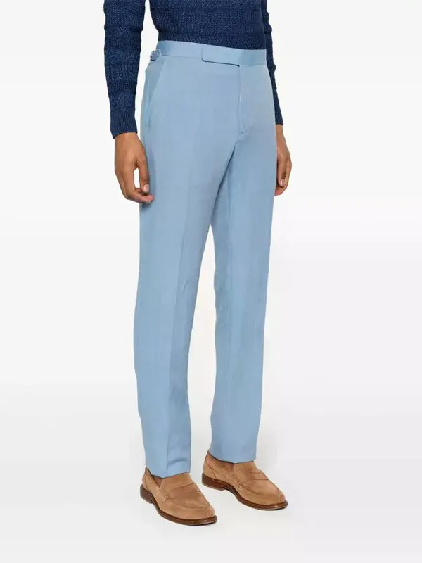 Ralph Lauren Purple Label Mid-rise Tailored Trousers - Blue