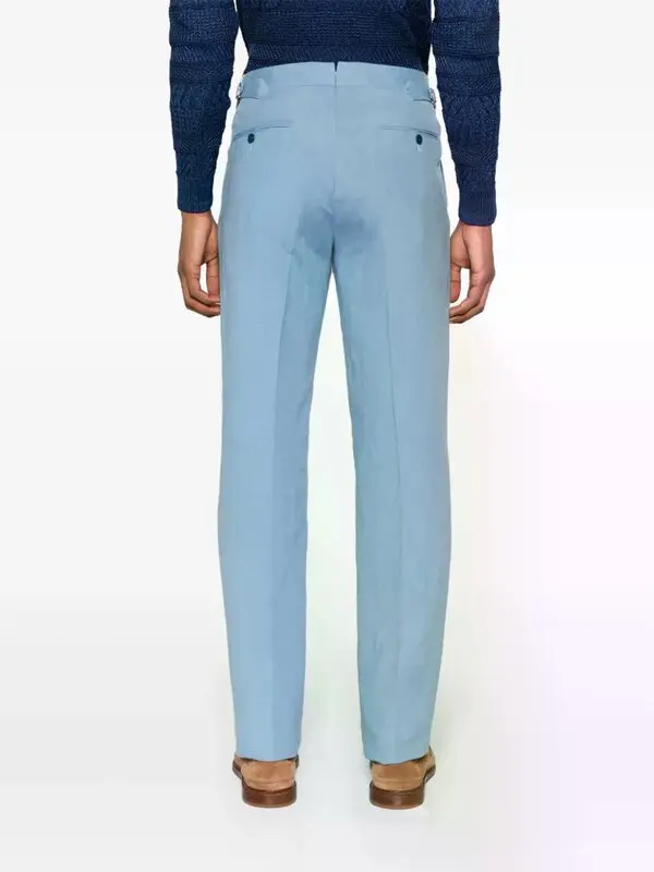 Ralph Lauren Purple Label Mid-rise Tailored Trousers - Blue