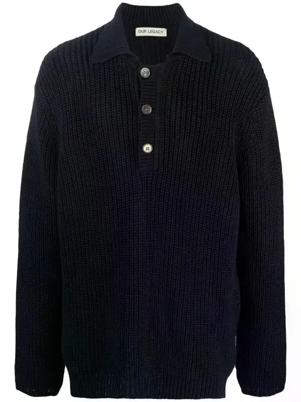 Our Legacy Ribbed-knit Cotton Jumper